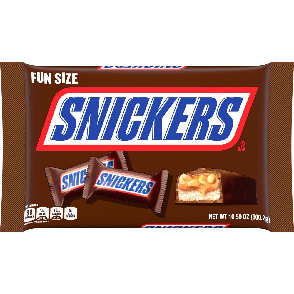 Snickers Fun Size: Peanut, Caramel, Nougat Treat - Walmart.com