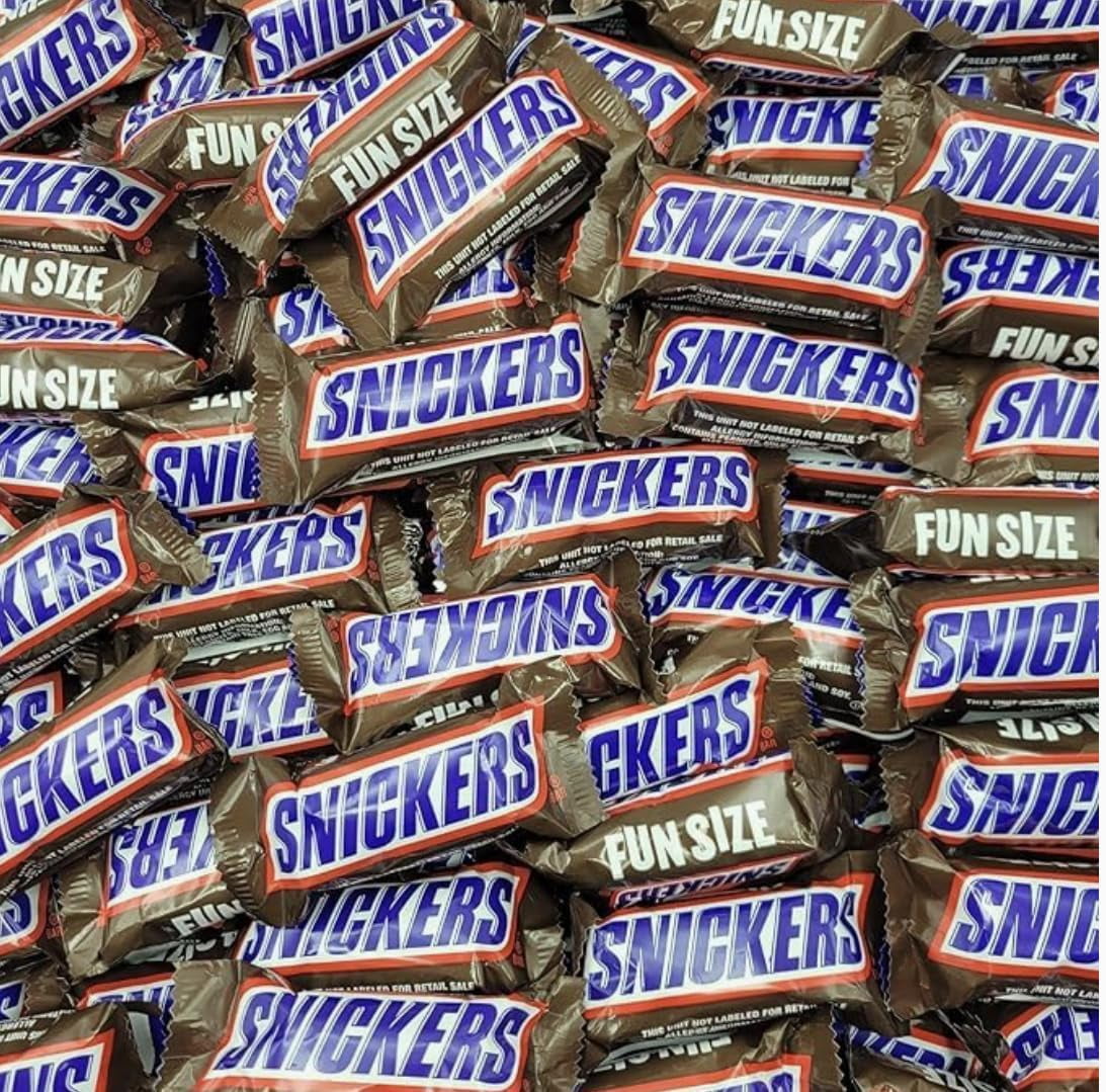 Snickers Chocolate Mini Bars with Caramel, Nougat & Peanuts ...