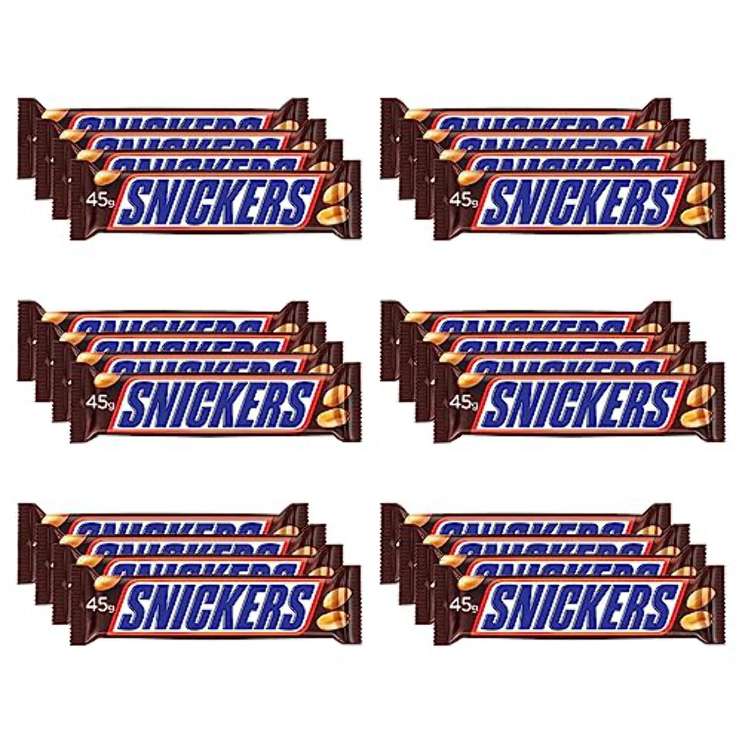Snickers Chocolate Pack | Peanut Filled Chocolate Bars | Soft Nougat ...