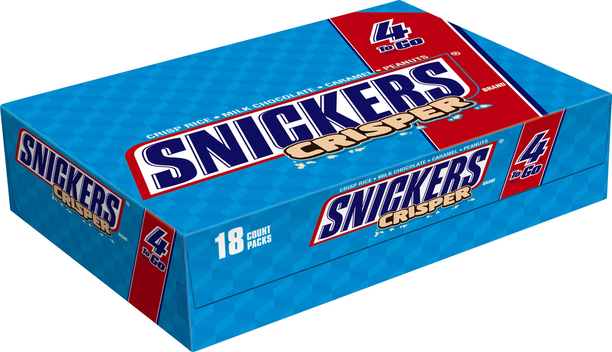 Snickers, Crisper Sharing Size Chocolate Candy Bars, 2.83 Oz., 18 Ct ...