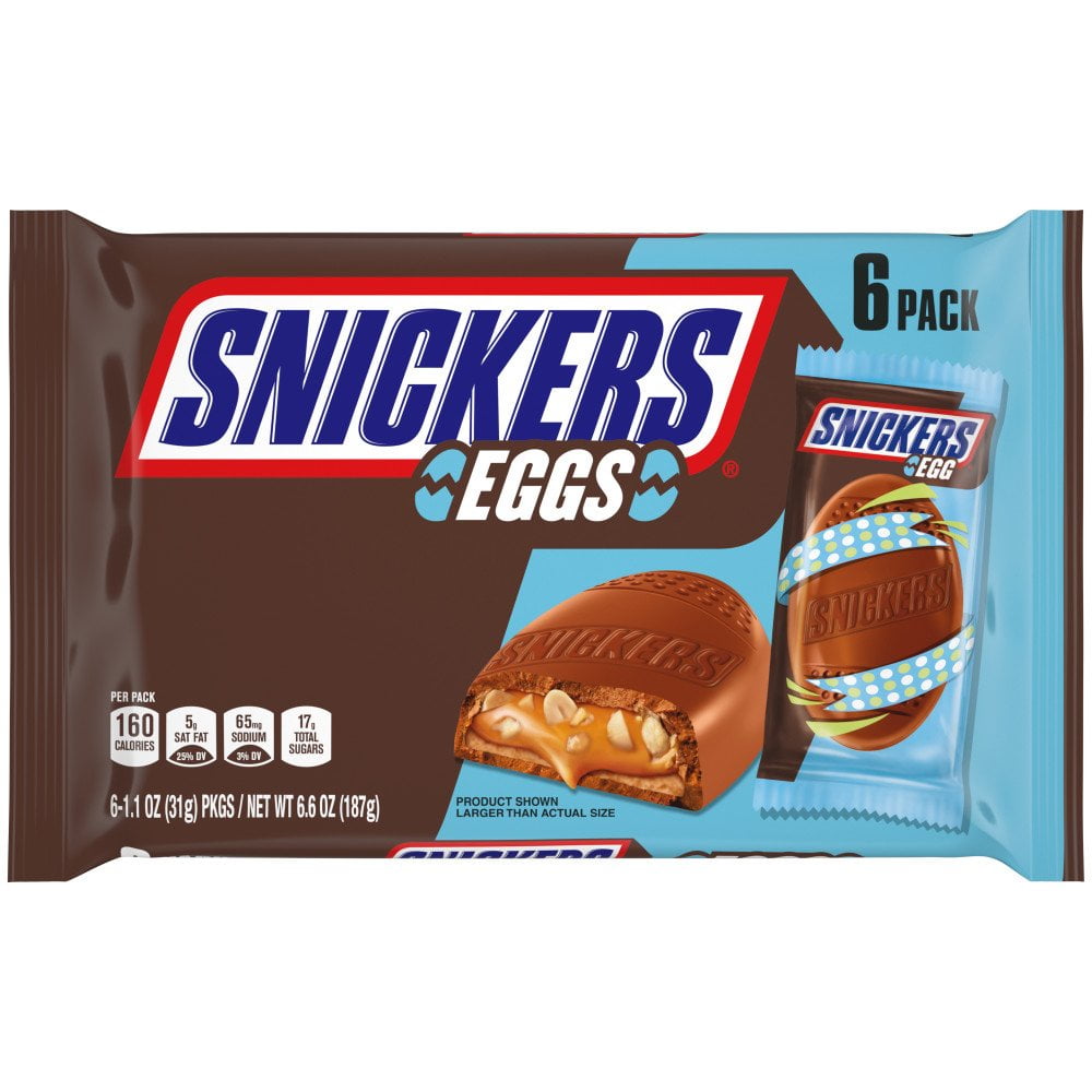 Snickers Eggs Chocolate Easter Candy - 6 pk (Packaging Varies ...