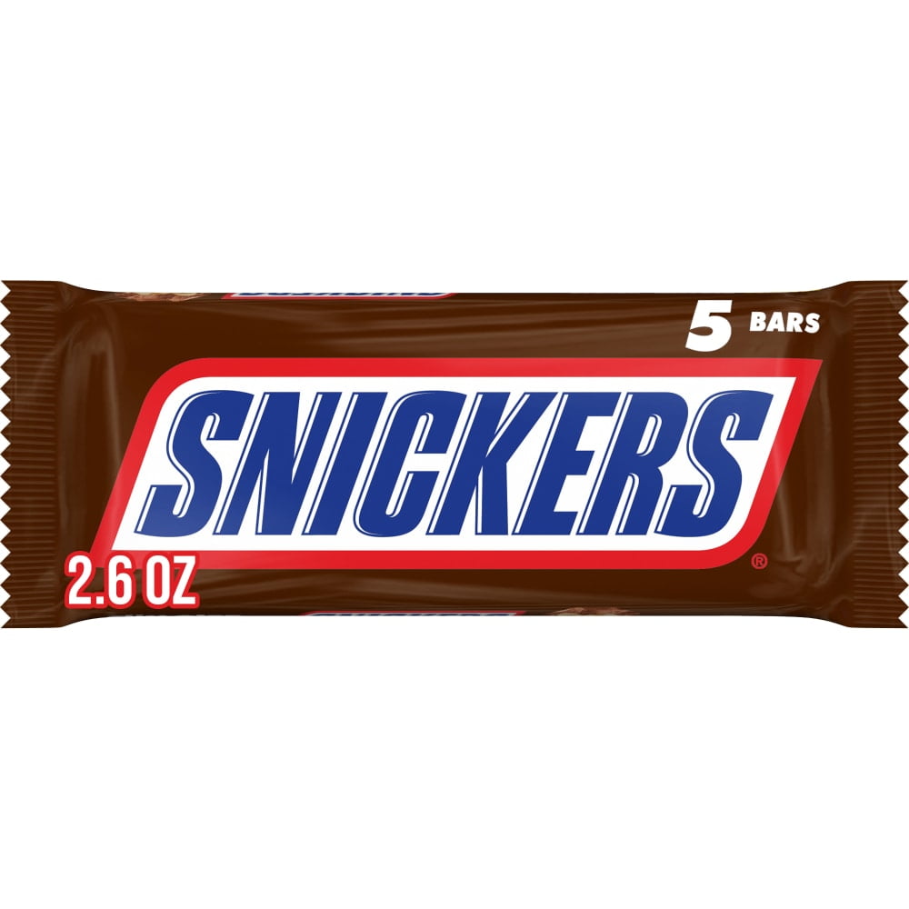 Snickers Fun Size College Basketball Milk Chocolate Candy Bars Bag - 5 ...