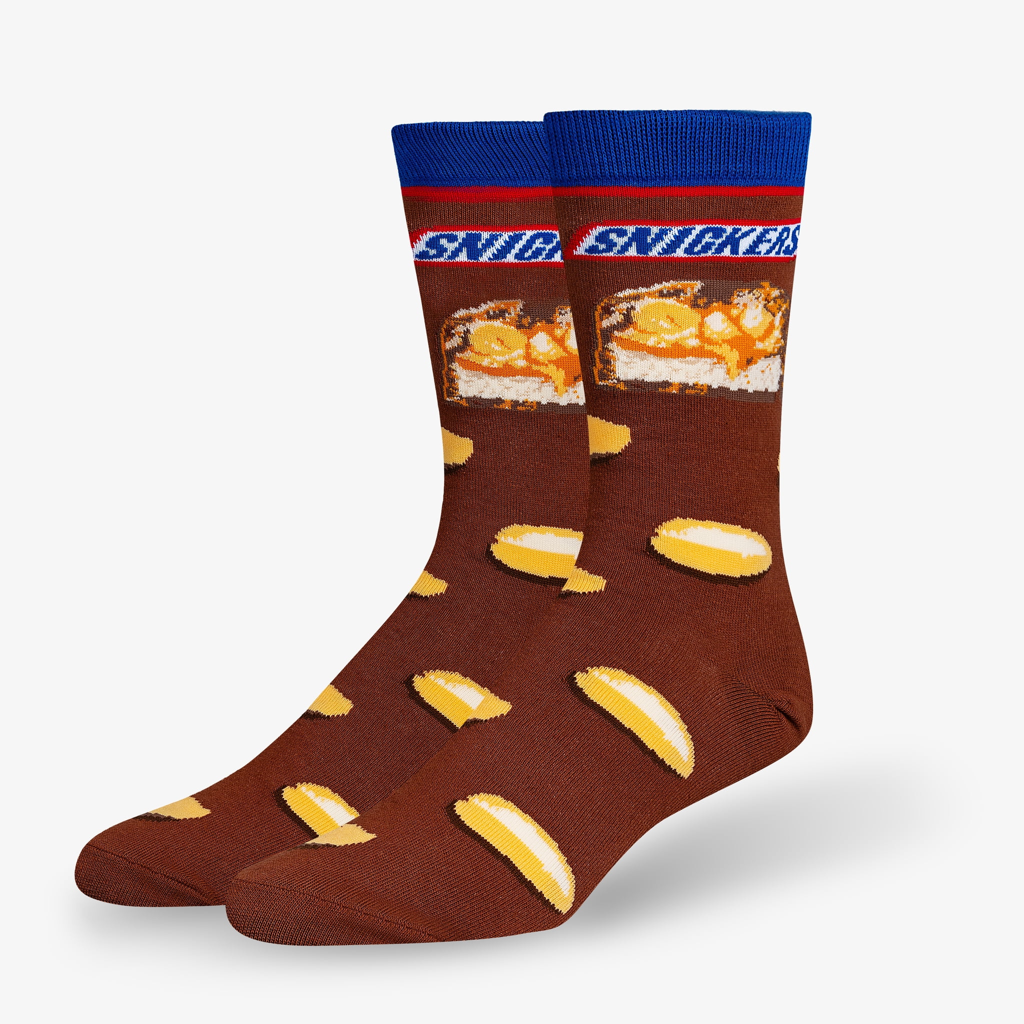 Snickers Hungry Brown Men's Crew Socks - Walmart.com