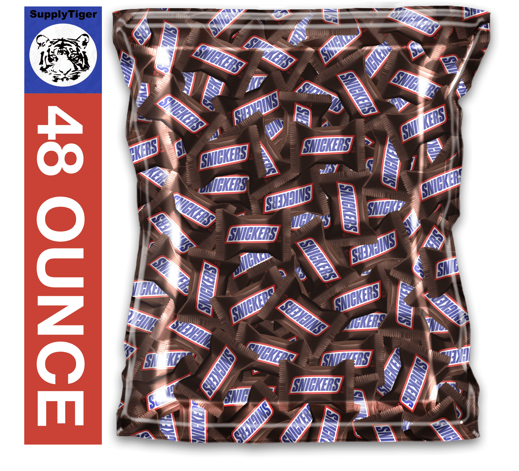 Snickers Kids Fun Candy 48oz Pack of Minis for Party Bags, Gifts, and ...