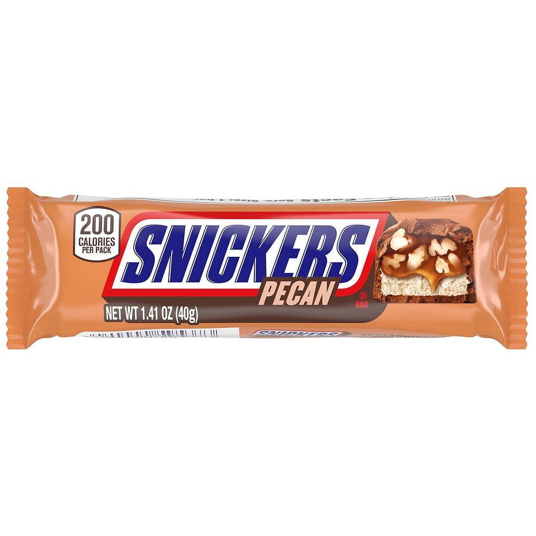 Snickers Milk Chocolate Candy Bar Pecan, 1.41 oz Pack of 3 - Walmart.com