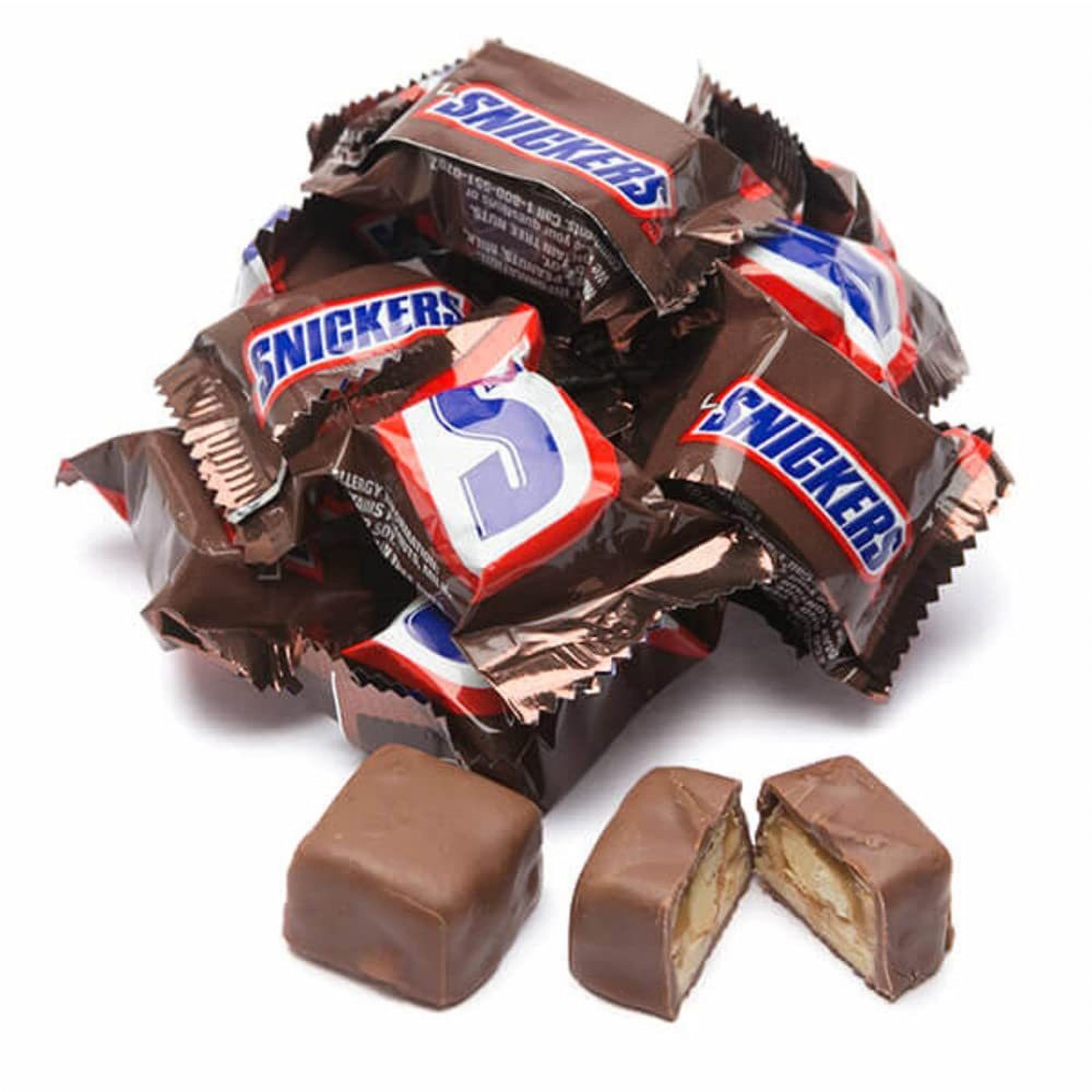 Tribeca Curations, Snickers Minis Candy Bars, Bite-Sized, 2 Pound Bulk ...