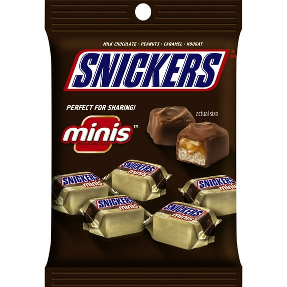 Snickers Miniature Candy Bar, 4.4 Ounce -- 12 per case. - Walmart.com