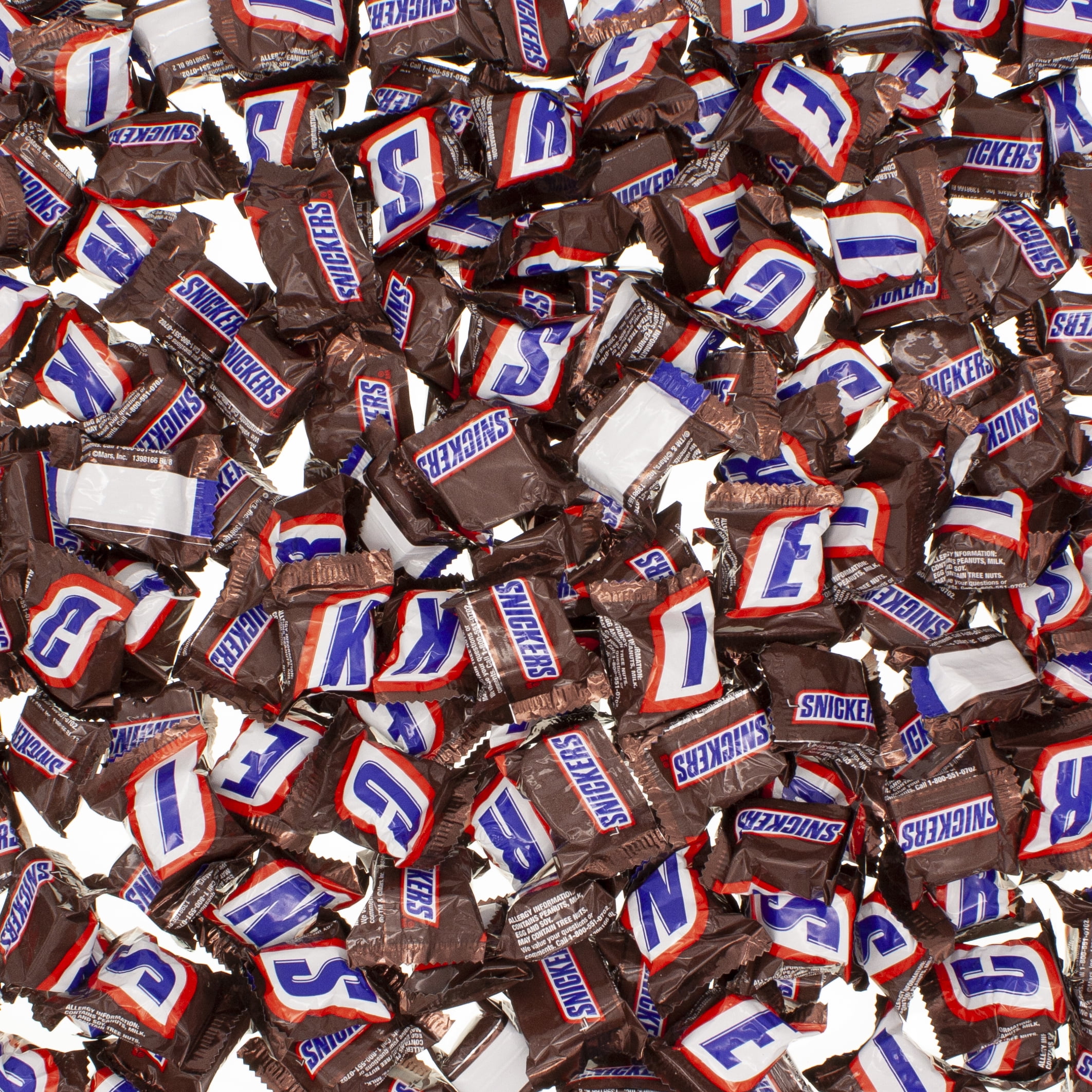 Snickers Minis 1 Pound Individually Wrapped Chocolate Candy in a Bulk ...