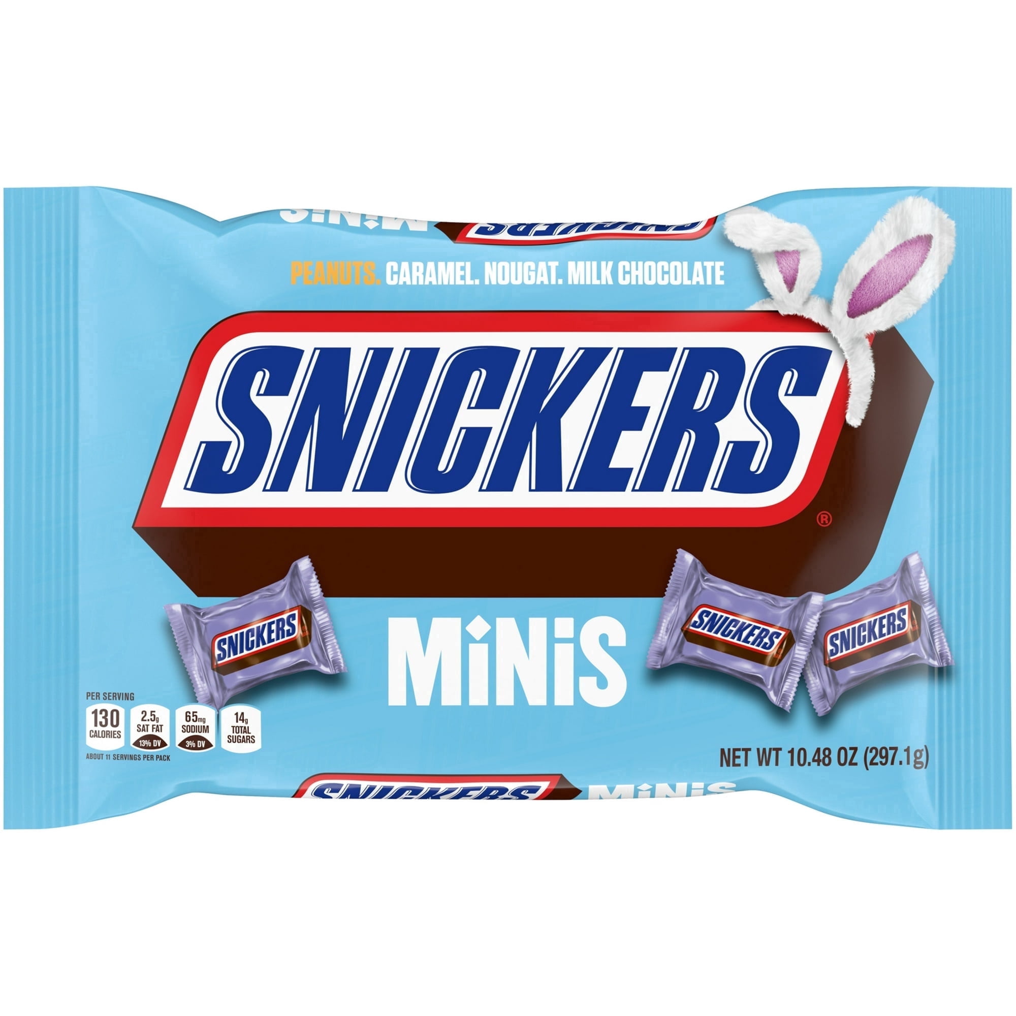 Snickers Minis Milk Chocolate Easter Candy Bars - 10.48 oz Bag ...