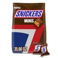 Snickers Minis Size Chocolate Candy Bar Bulk Assortment - 35.6 oz Bag ...