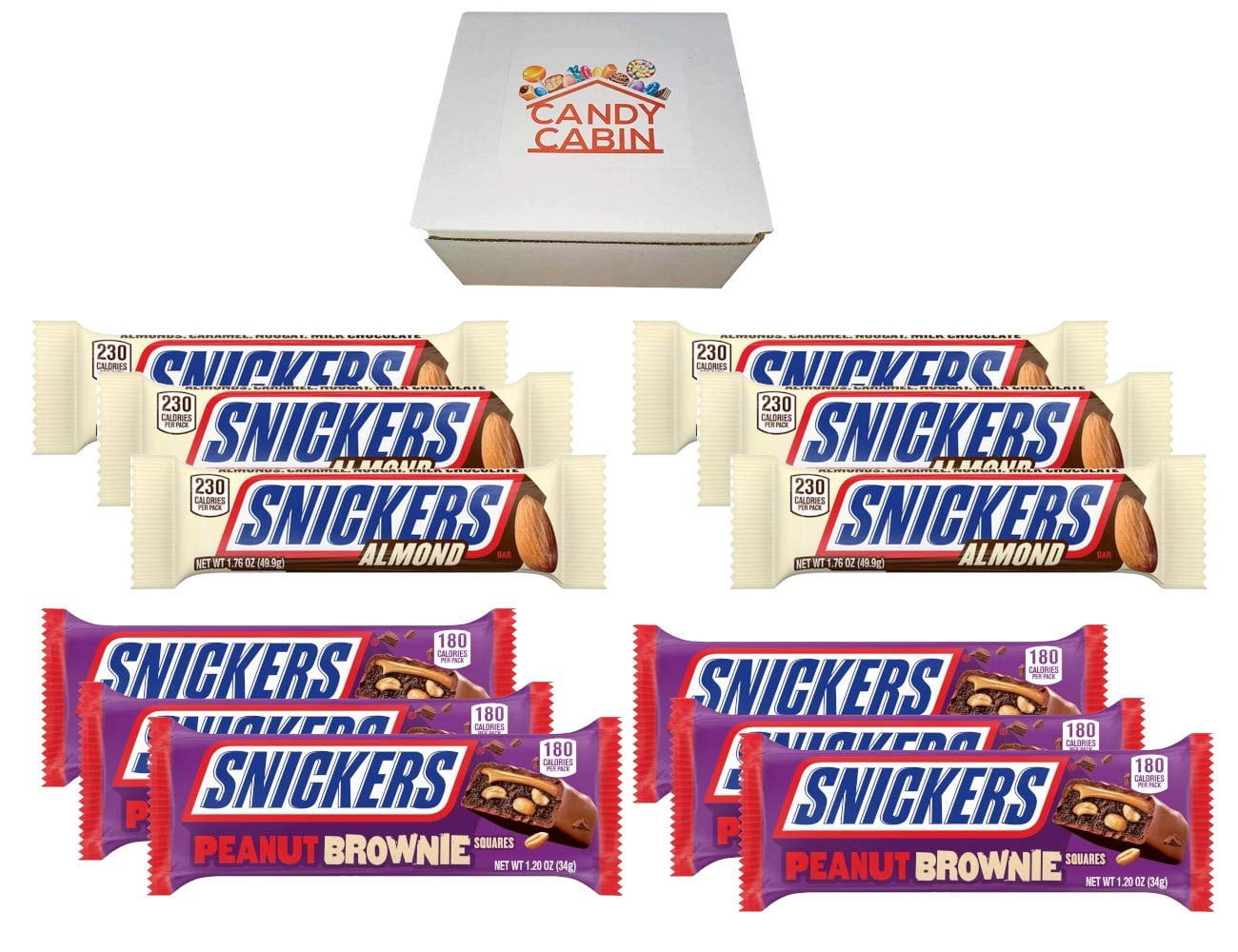 Snickers Singles Size Chocolate Candy Bars, Assorted Variety Box By ...