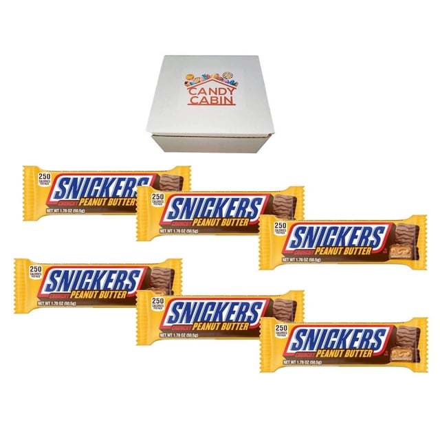 Snickers Singles Size Chocolate Candy Bars, Assorted Variety Box By ...