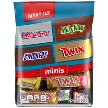 SNICKERS MINIS Milk Chocolate Candy Bars 2 lb – Bulk Bag, Bite Size ...