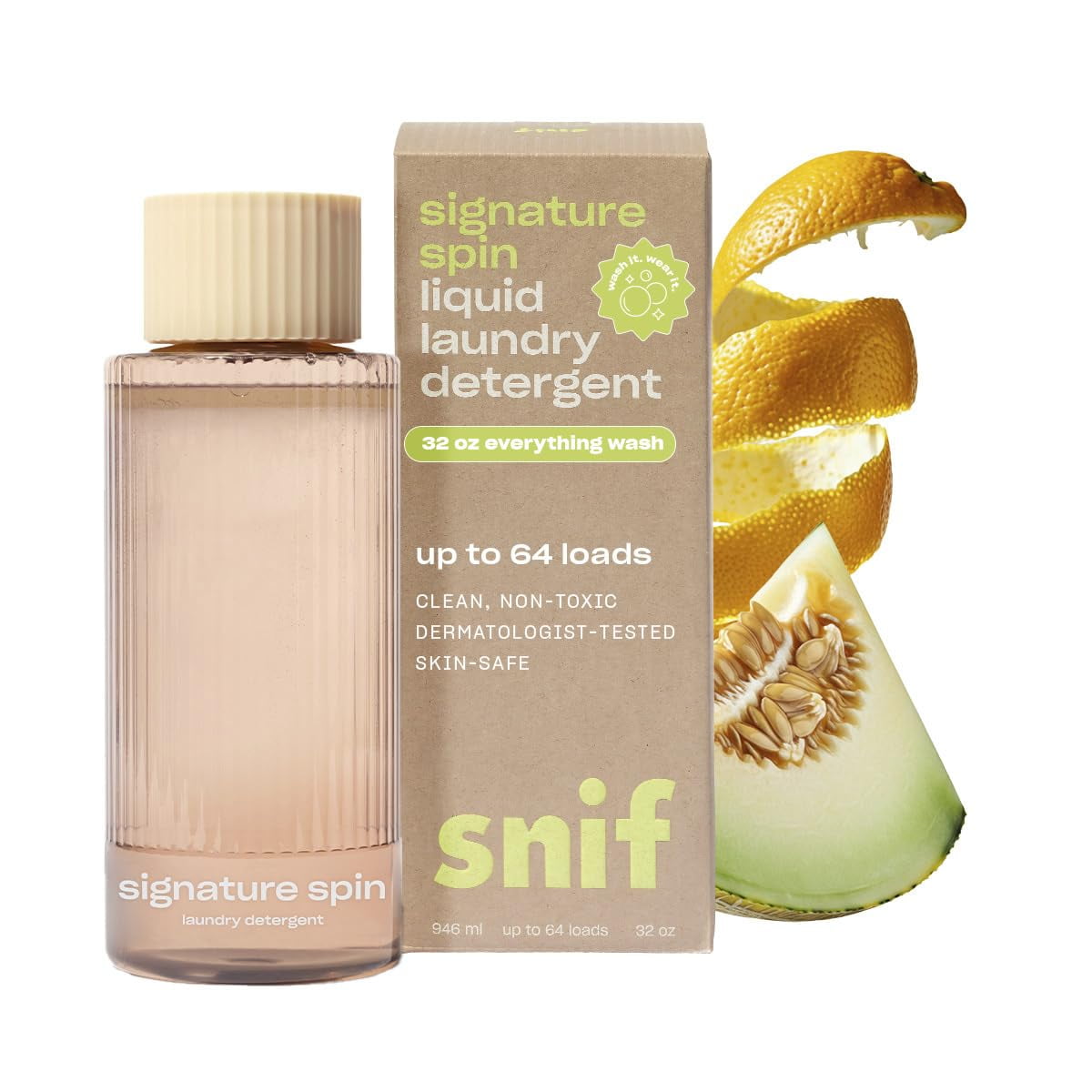 Snif Signature Spin Laundry Detergent, Classic, Clean and Crisp Scent ...