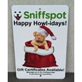 Sniffspot metal aluminium Sign, Happy Howl idays! Christmas metal ...