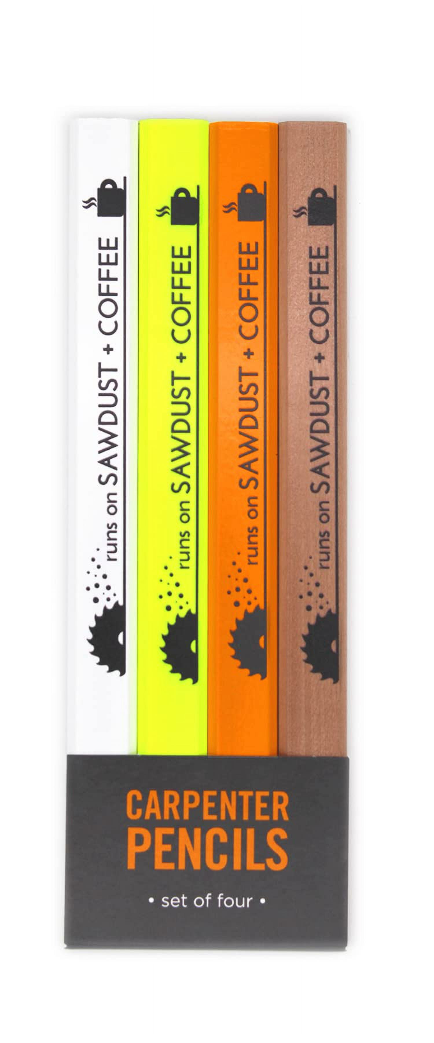 Snifty SPP4005 Sawdust and Coffee Carpenter Pencil, Set of 4 - Walmart.com