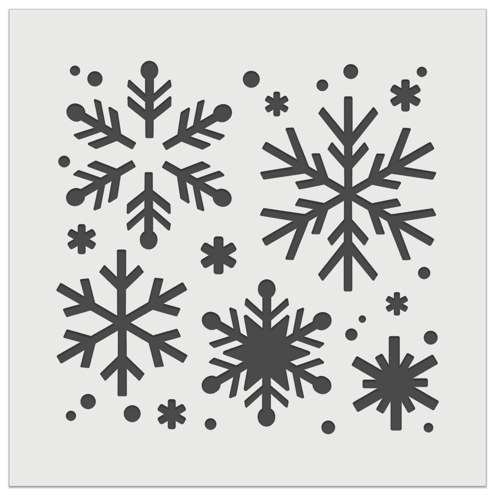 Sniggle Sloth Snowflakes Art Stencil - Walmart.com