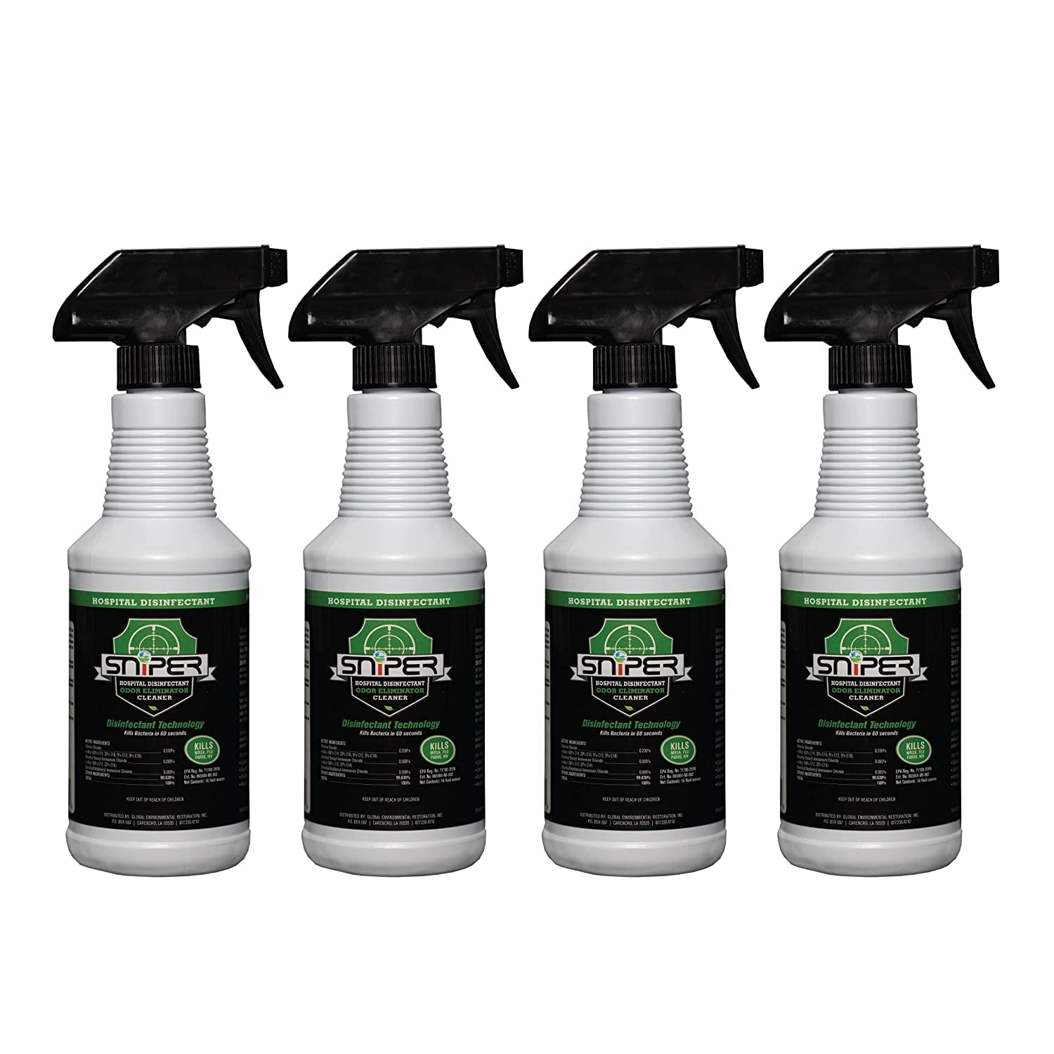 Sniper Hospital Disinfectant, Odor Eliminator and All-Purpose Cleaner ...