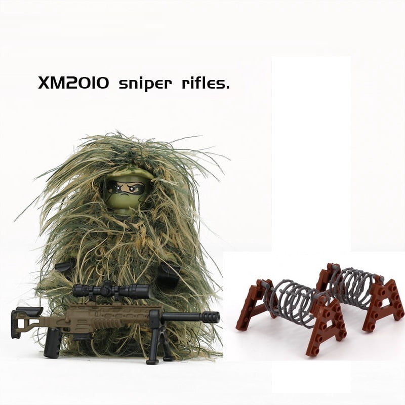 Sniper Military Camouflage Soldier Series MOC Building Blocks Figure ...