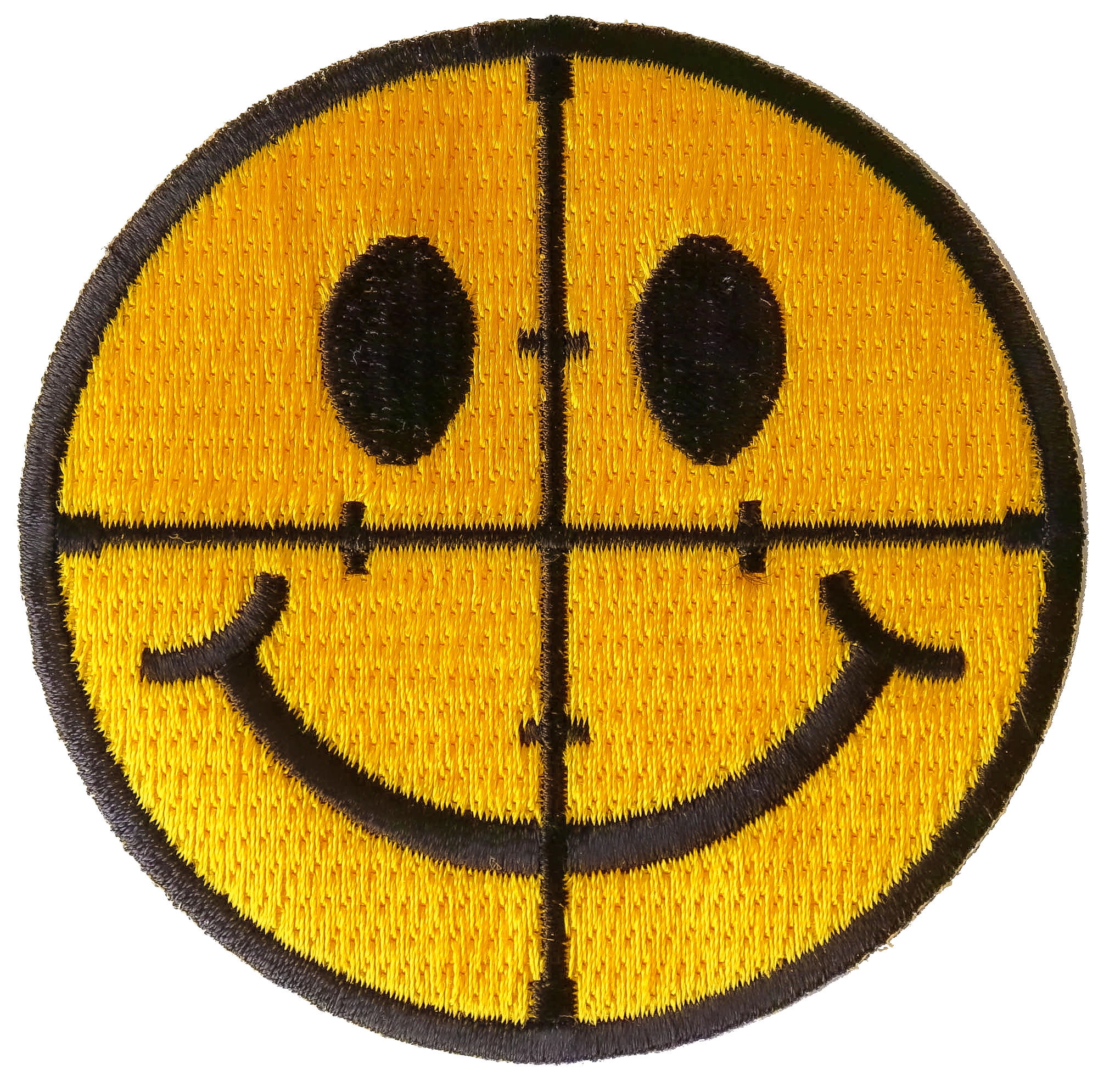 Sniper Scope Smiley Face Funny Iron on Patch - Walmart.com