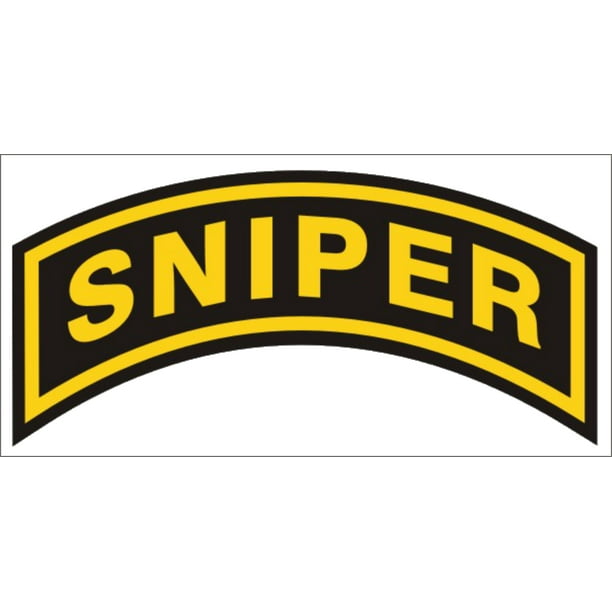 Sniper Tab Arch 7" Decal - Veteran Owned Business - Walmart Business Supplies