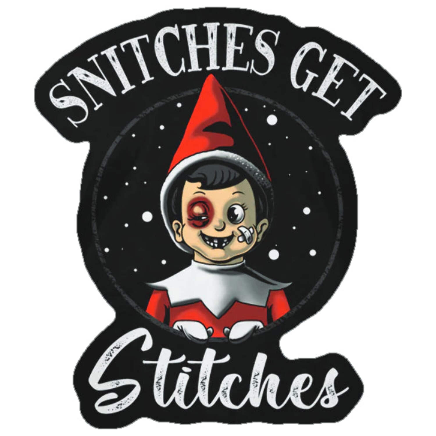 Snitches Get Stitches Decal Premium Vinyl Die Cut UV Coating Military ...