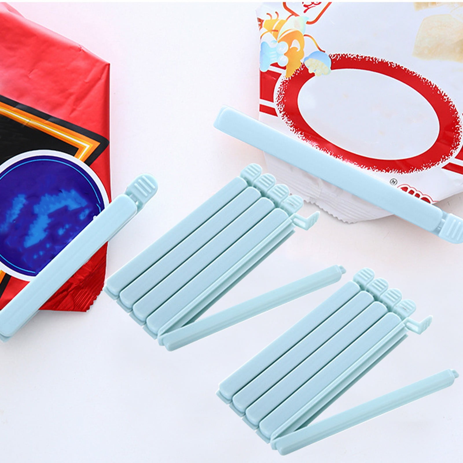 Snmubt 10-Pack Sealing Clips for Food Bags - Easy Lock Design Multi ...