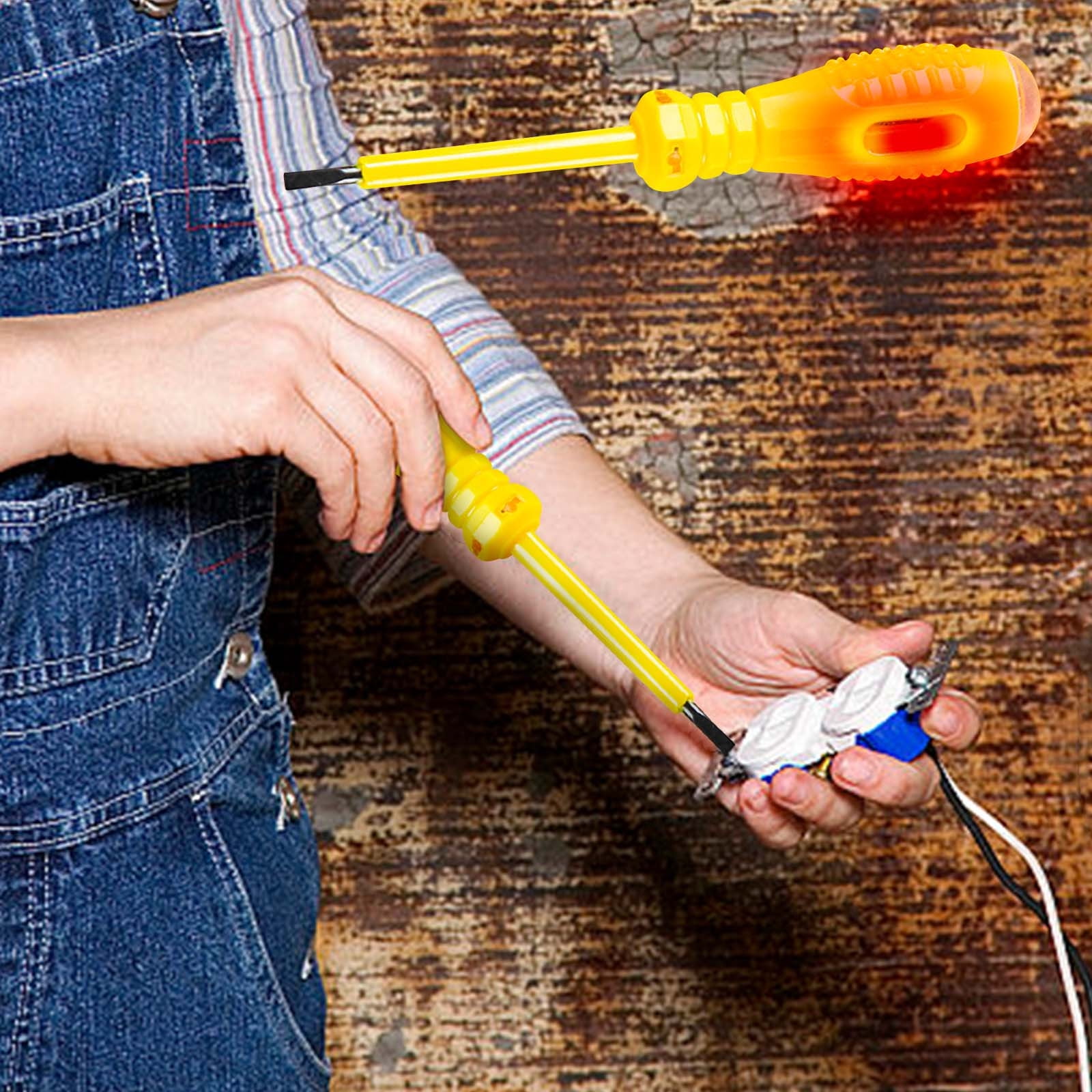 Snmubt 2-In-1 High Torque Magnetic Screwdriver Electricity Detector ...