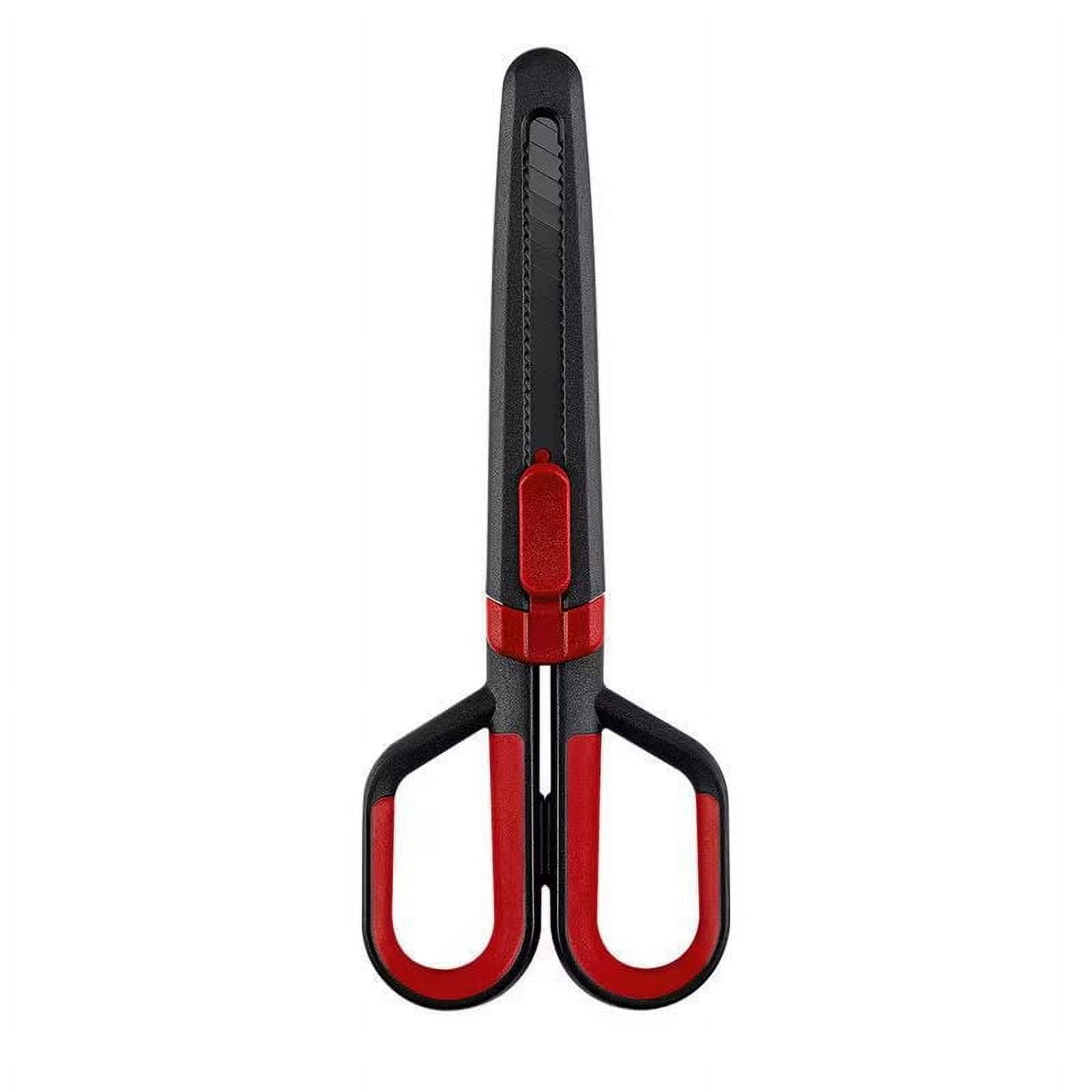 Snmubt 2-In-1 Scissors Two In One Scissors Home Made Art Knife Office Scissors (Red) - Walmart.com
