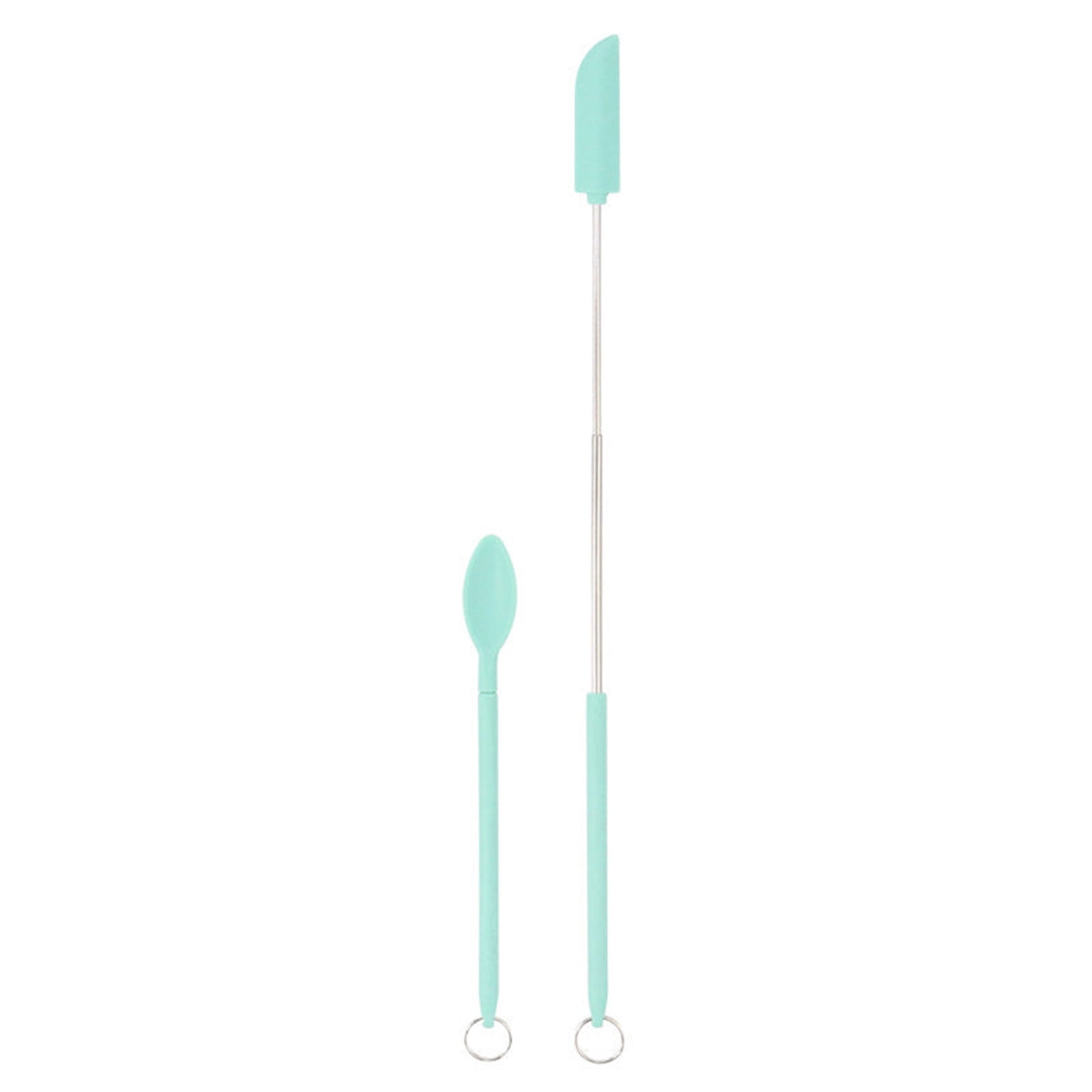 Snmubt 2 Telescopic Spatulas And Spoons A Set Of Reusable Mini Spatulas ...