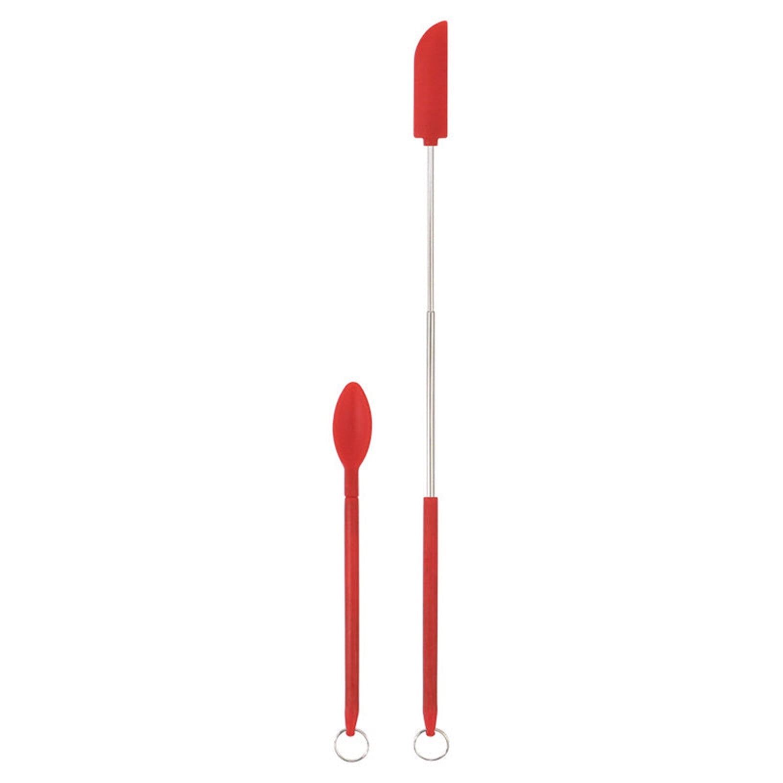 Snmubt 2 Telescopic Spatulas And Spoons A Set Of Reusable Mini Spatulas ...