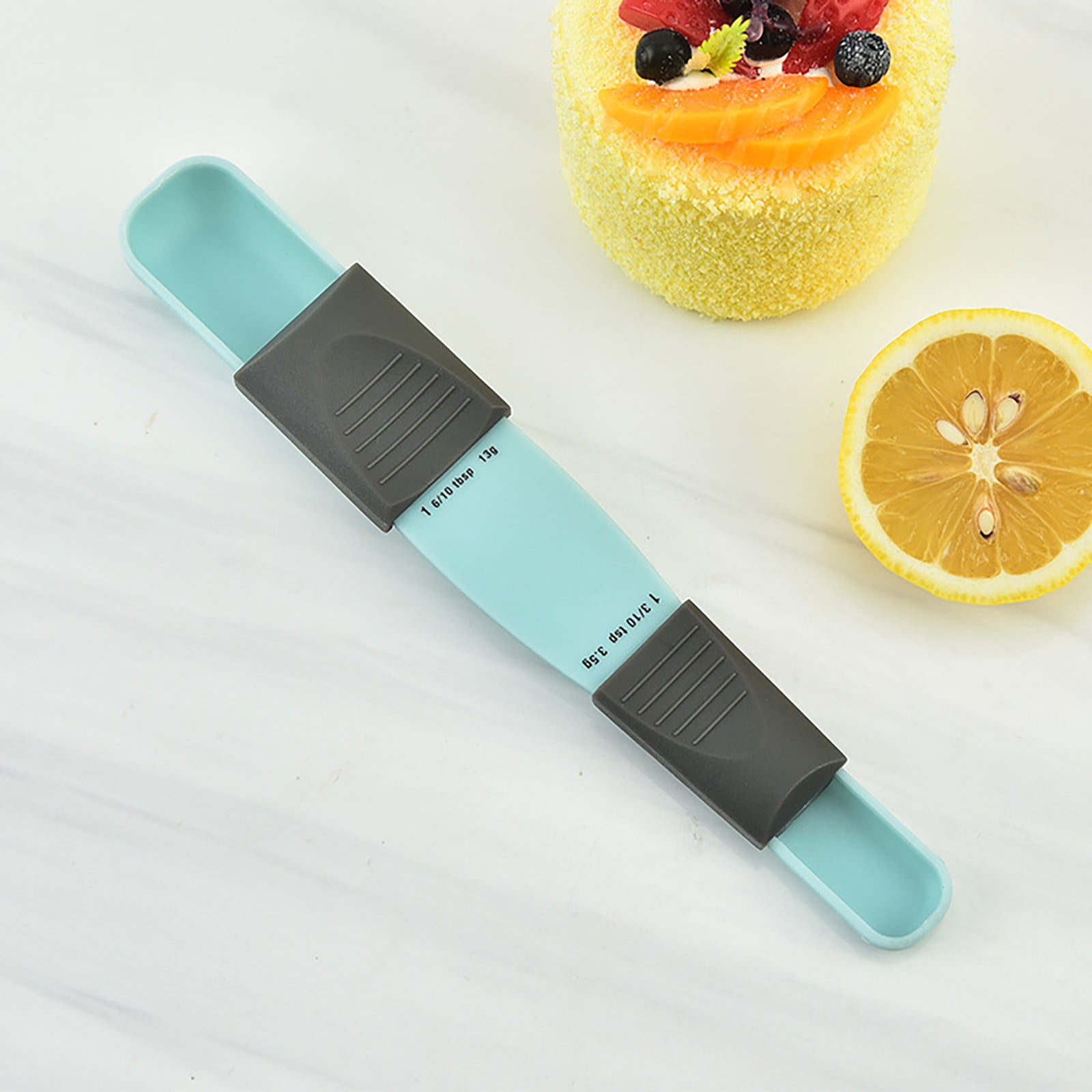 Snmubt Adjustable Baking Measuring Spoon Plastic Measuring Spoon Set ...