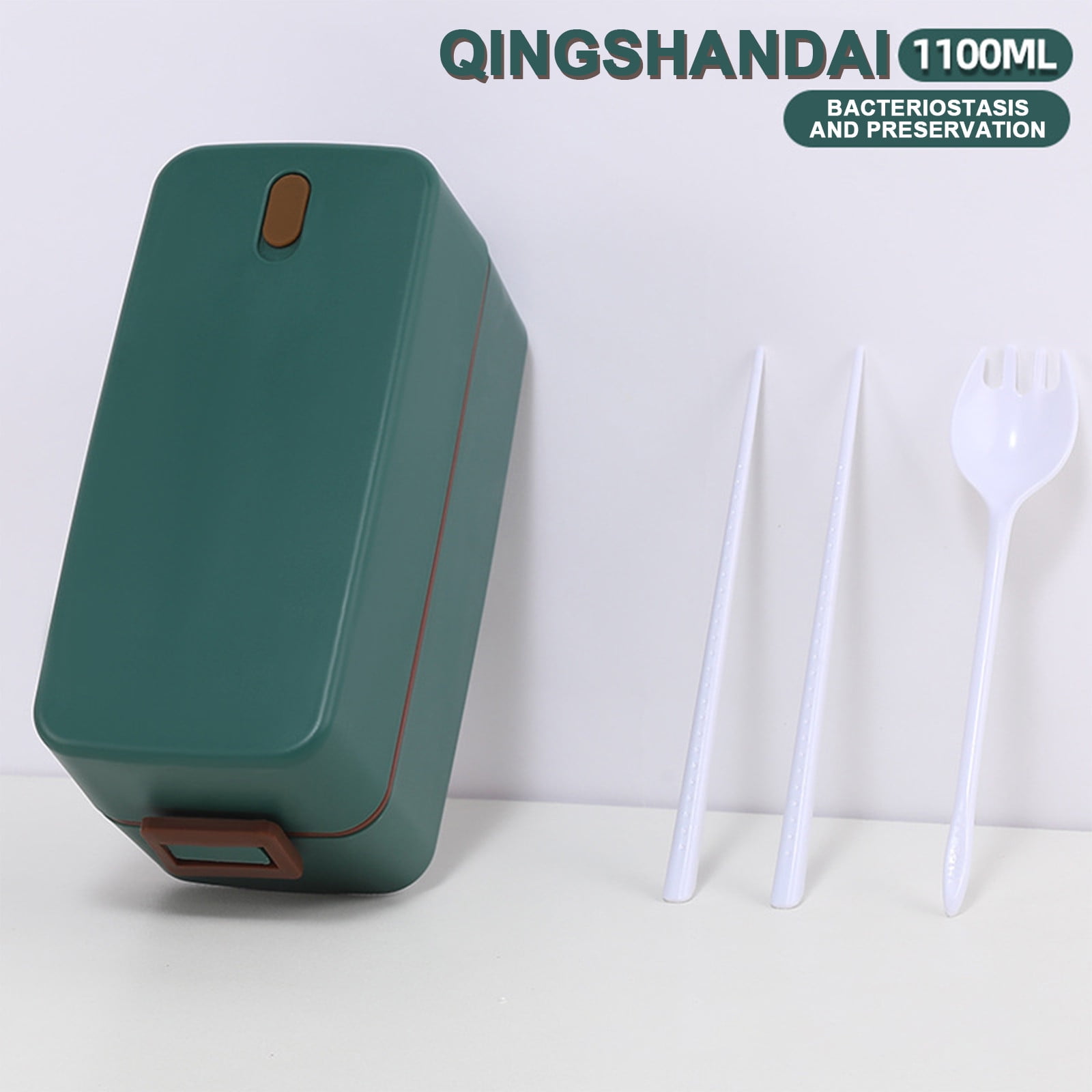 Snmubt Bento Box, Plastic Double Layer Lunch Box, Microwave Oven ...