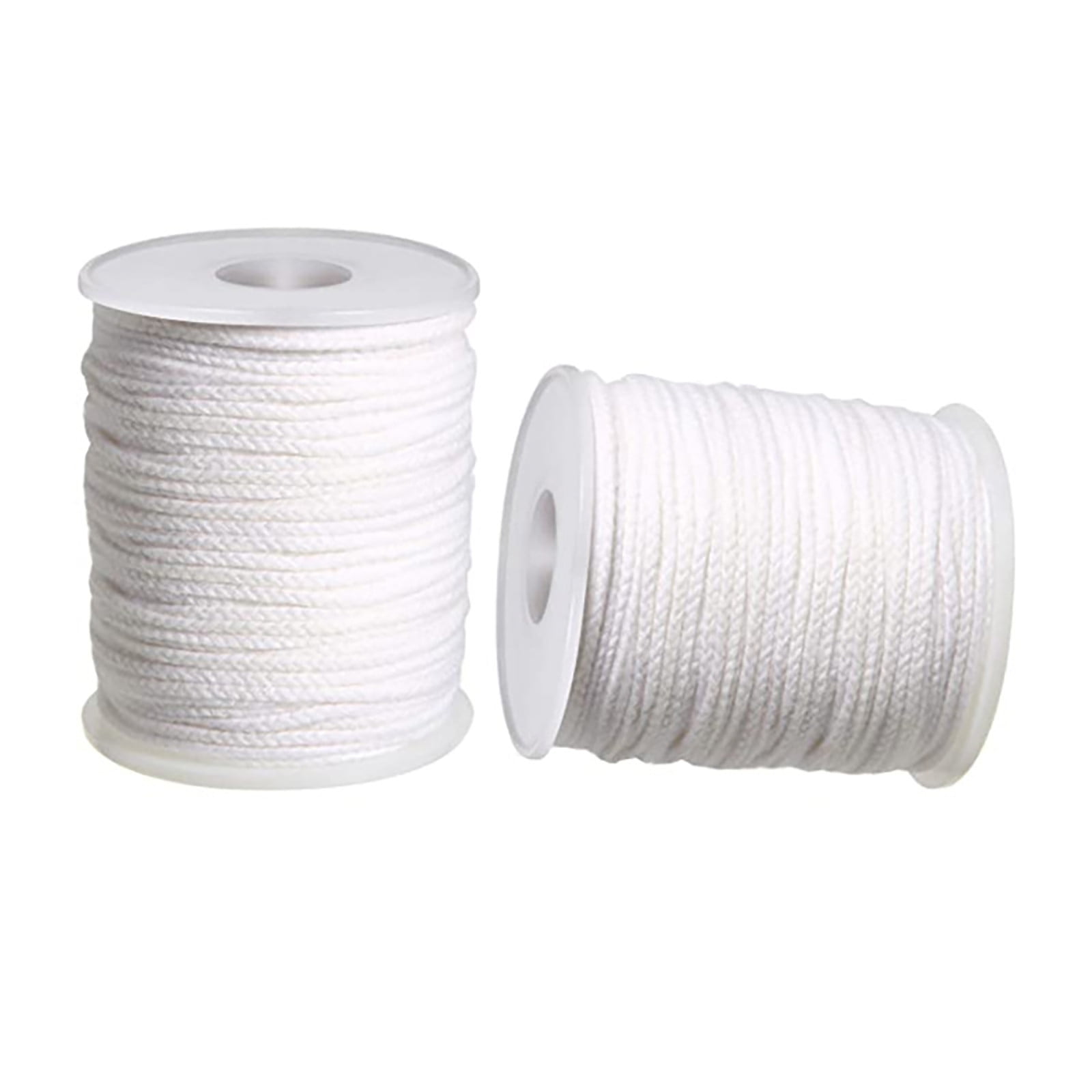 Snmubt Braided Candle Wick Spool 200 ft Cotton Candle Wick Roll Core ...