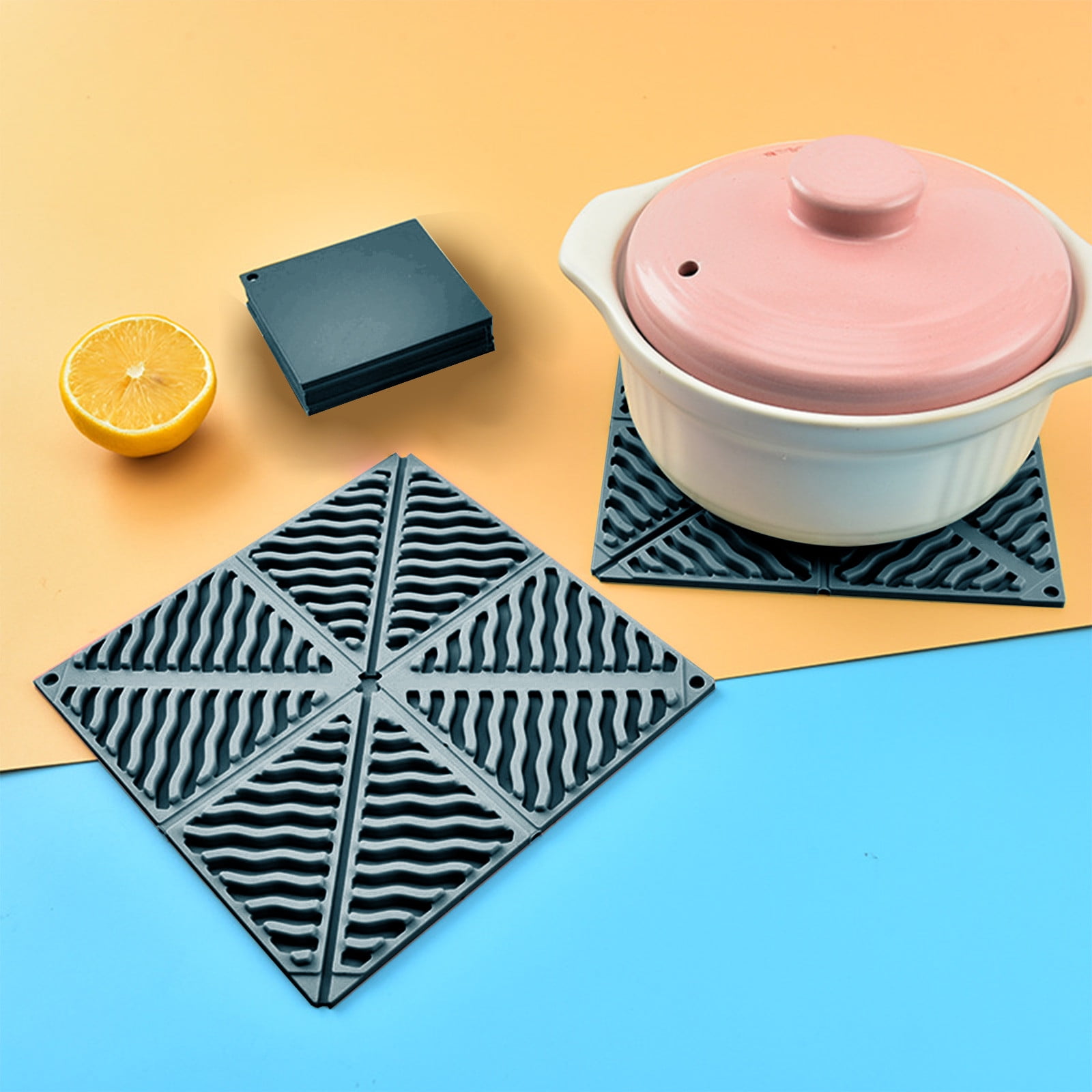 Snmubt Foldable Dish Drying Mat Coffee Mat Super Absorbent Drying Mat ...