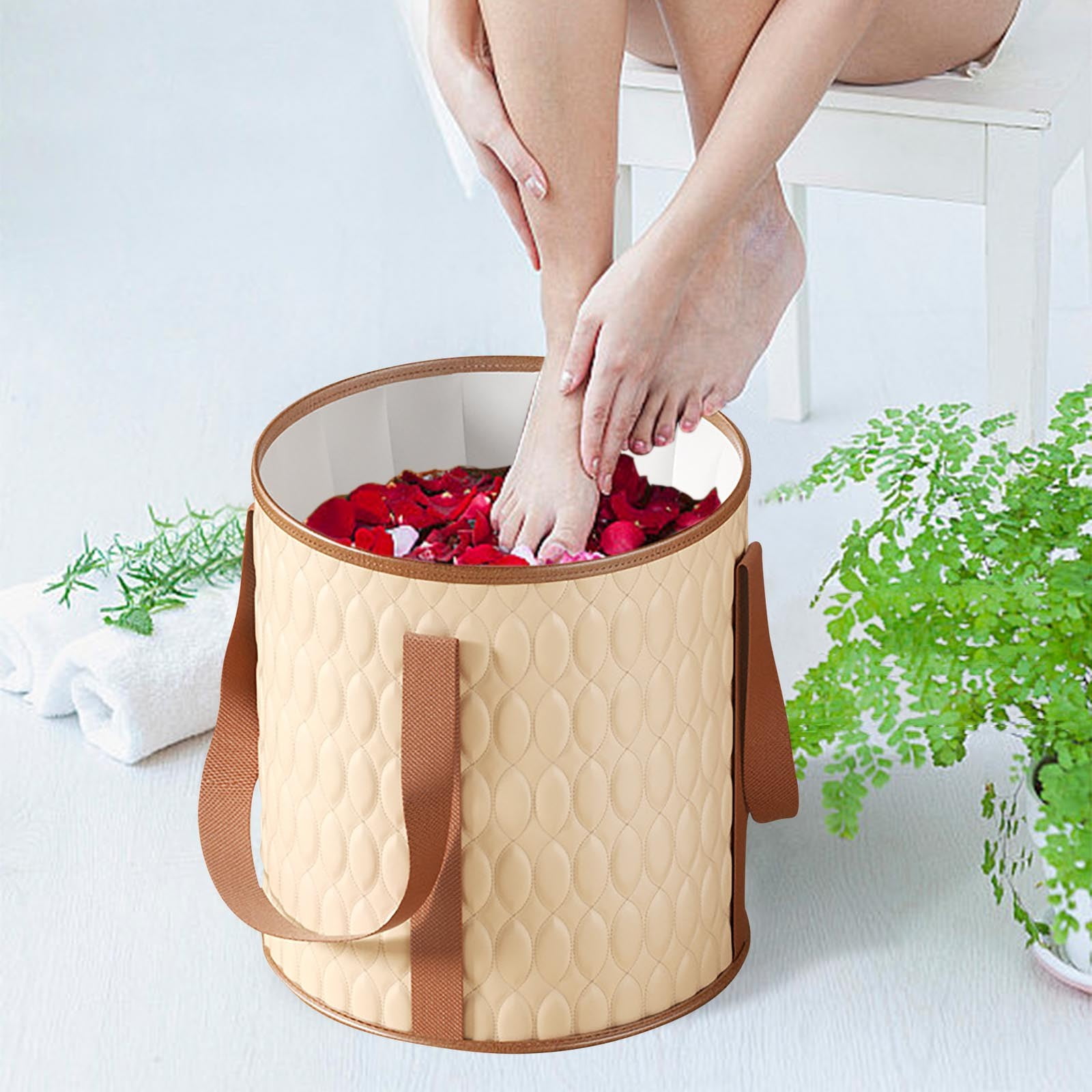 Snmubt Foldable Foot Bath Bag With A Height Higher Than The Calf Foot ...