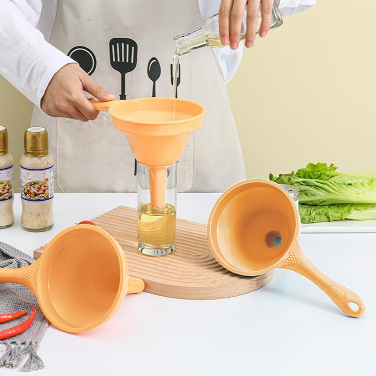 Snmubt Funnels for Kitchen Use Filling Ottles Large Diameter Kitchen ...