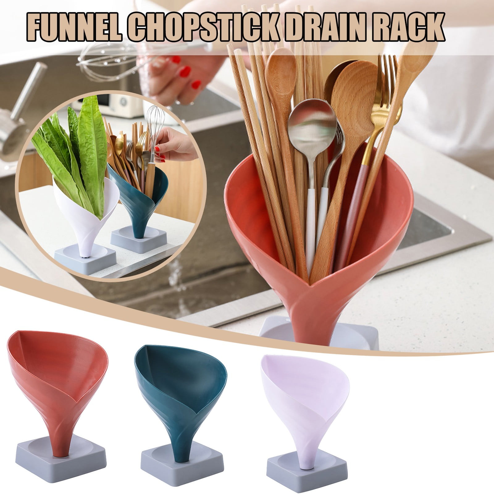 Snmubt Funnels for Kitchen Use Filling Ottles Punch- Rack Plastic ...