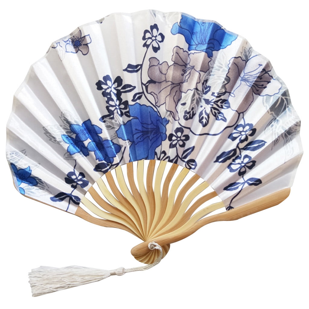 Snmubt Hand Fans Silk Folding Fans Handheld Folded Fan For Church ...