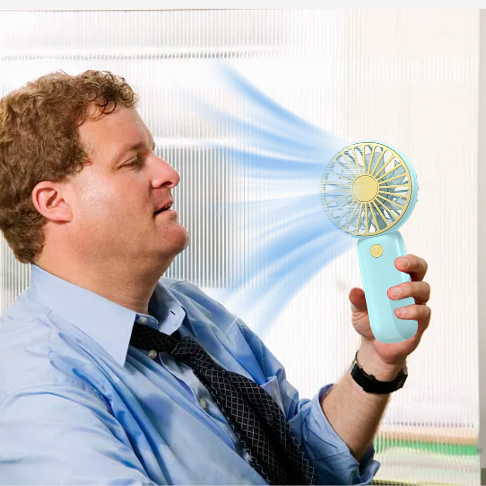 Snmubt Handheld Small Fan Mini Portable Fan Placeable Desktop Small Fan ...