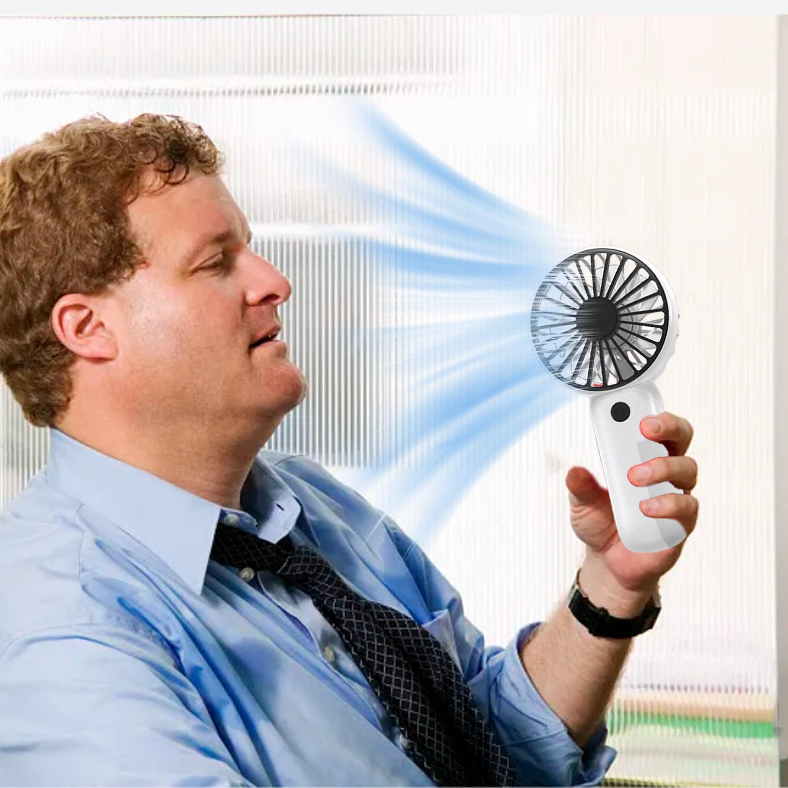 Snmubt Handheld Small Fan Mini Portable Fan Placeable Desktop Small Fan ...