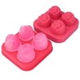 Snmubt Mold- 4 Grids Rose Shaped Tray Ice Maker (Hot Pink) - Walmart.com