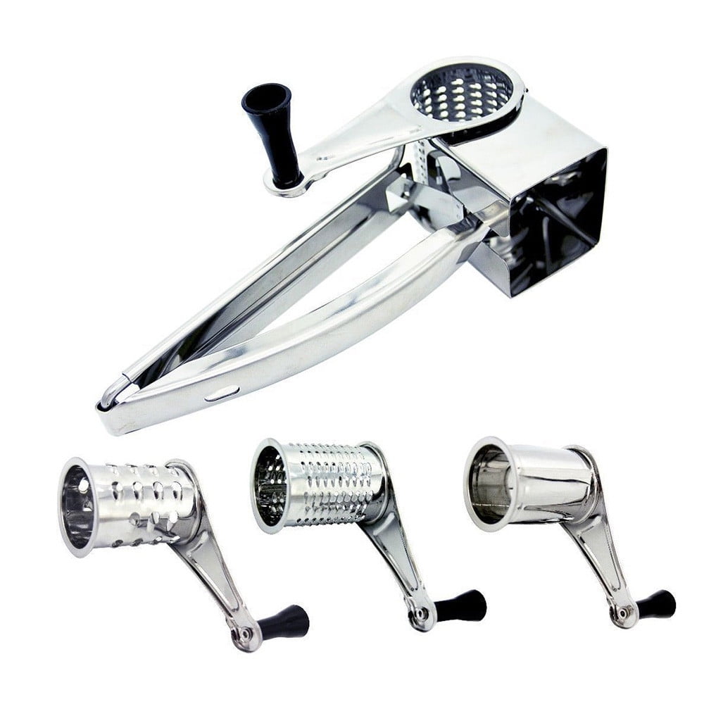 Snmubt NEW Stainless Steel Multi Purpose Rotary Cheese Nut Spice Grater ...