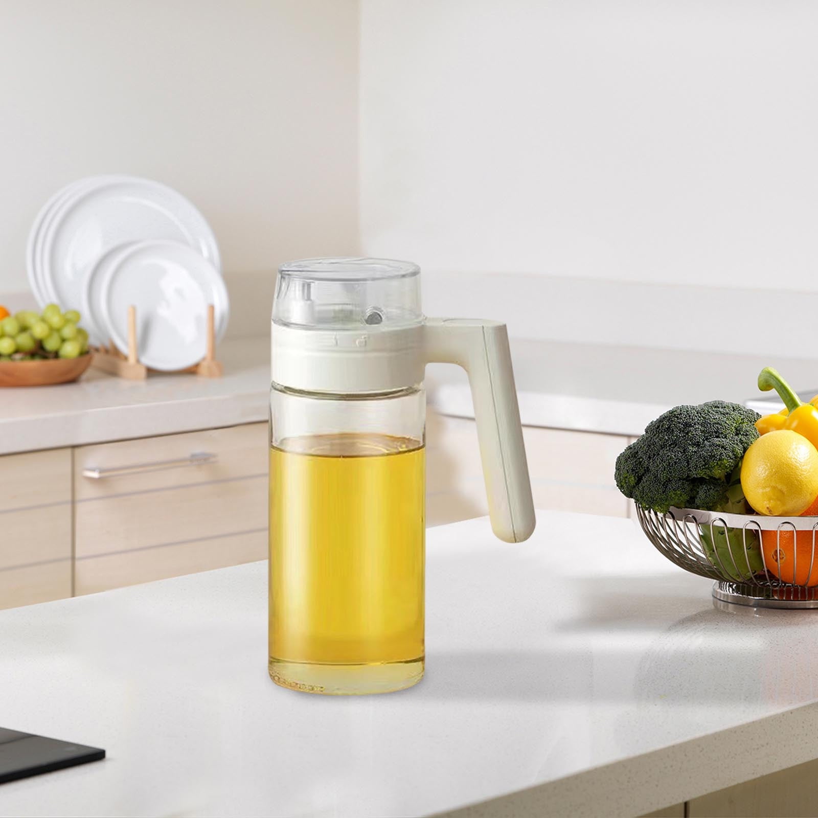 Snmubt Oil Container Glass Oil Pot Automatic Opening And Closing ...