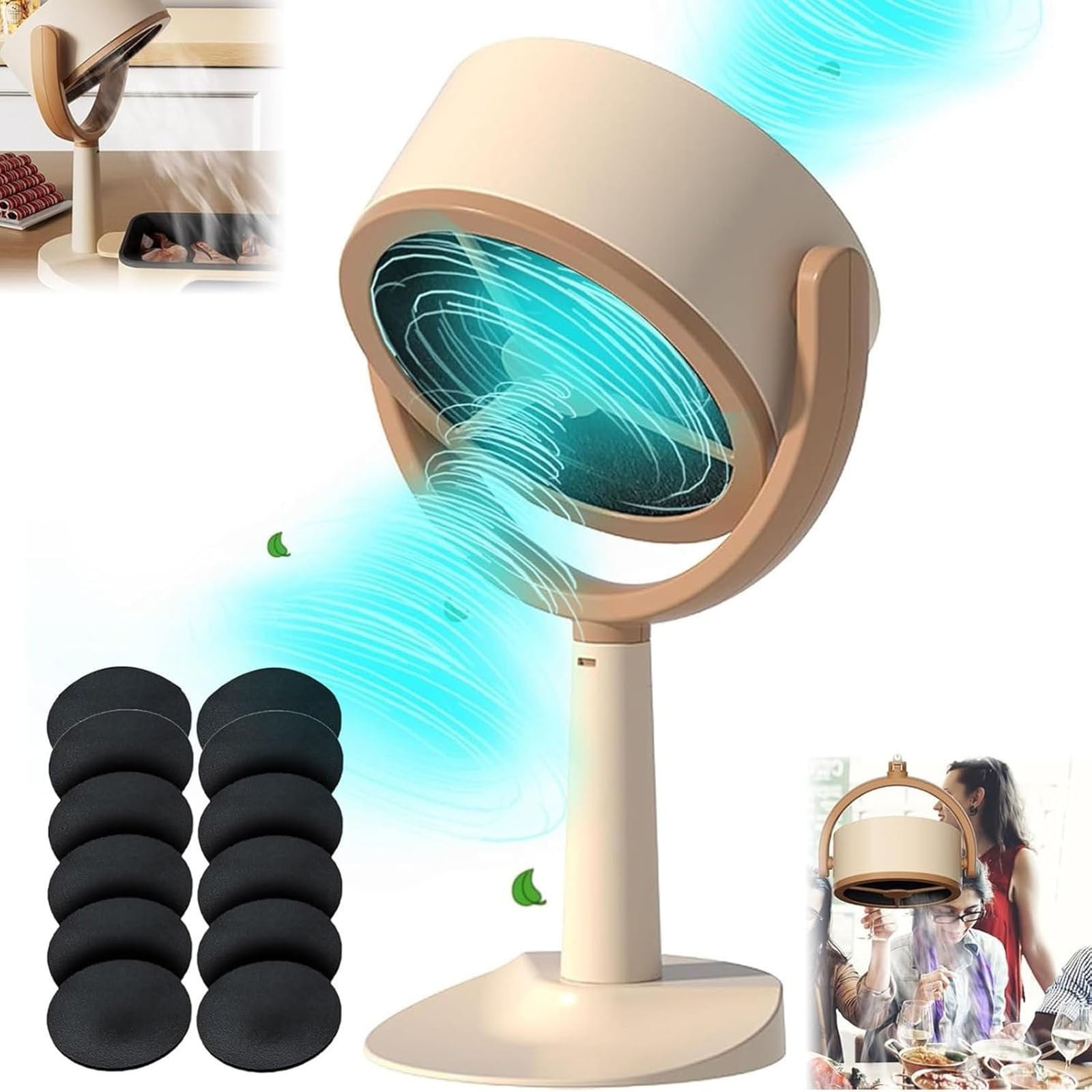 Snmubt Portable Range Hood, Mini Kitchen Exhaust Fan, Smoke Filter for ... Snmubt Portable Range Hood, Mini Kitchen Exhaust Fan, Smoke Filter for ...