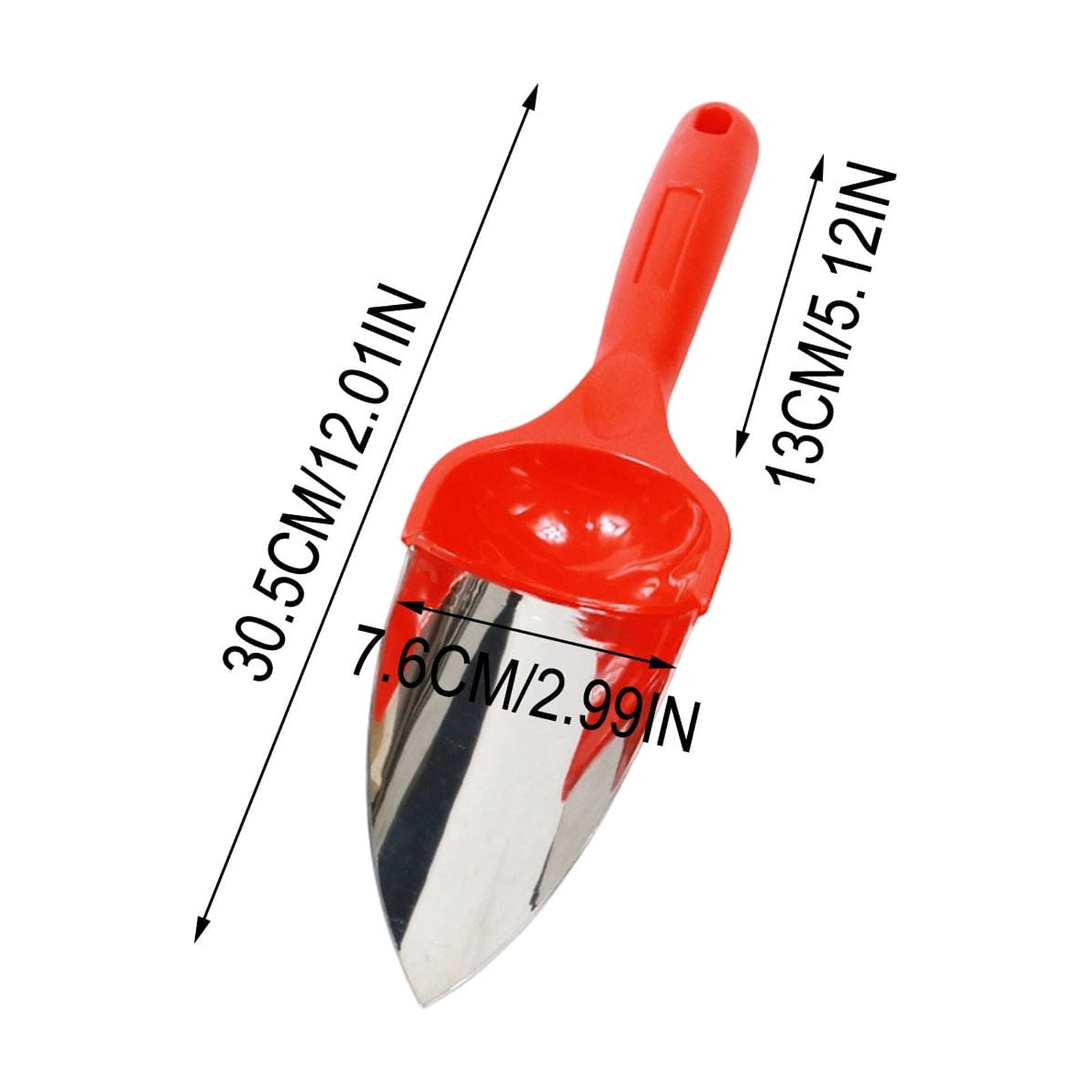 Snmubt Red Handle Stainless Steel Trowel, Garden Digging Tool for Pot ...