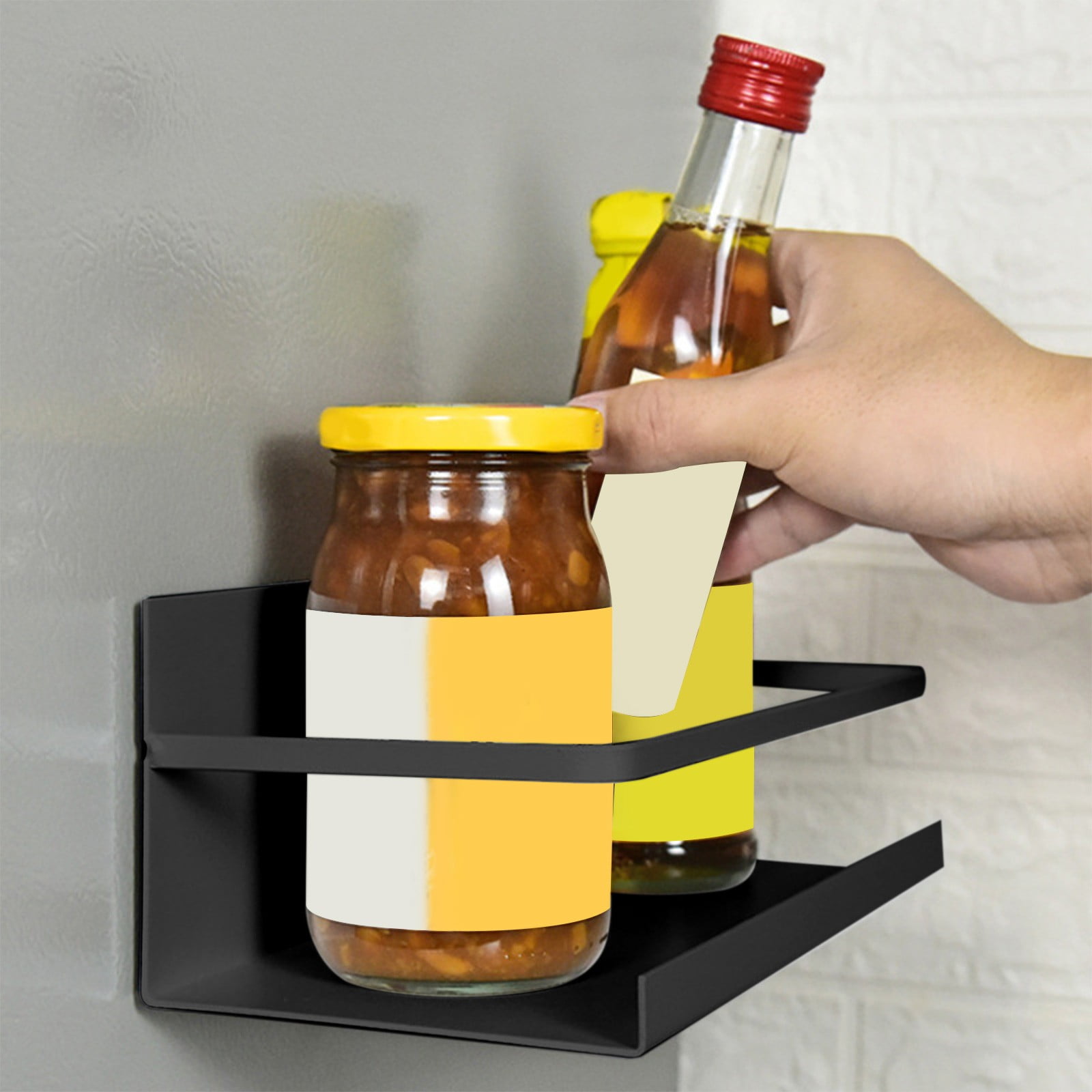 Snmubt Refrigerator Magnetic Spice Rack Refrigerator Magnetic Rack ...