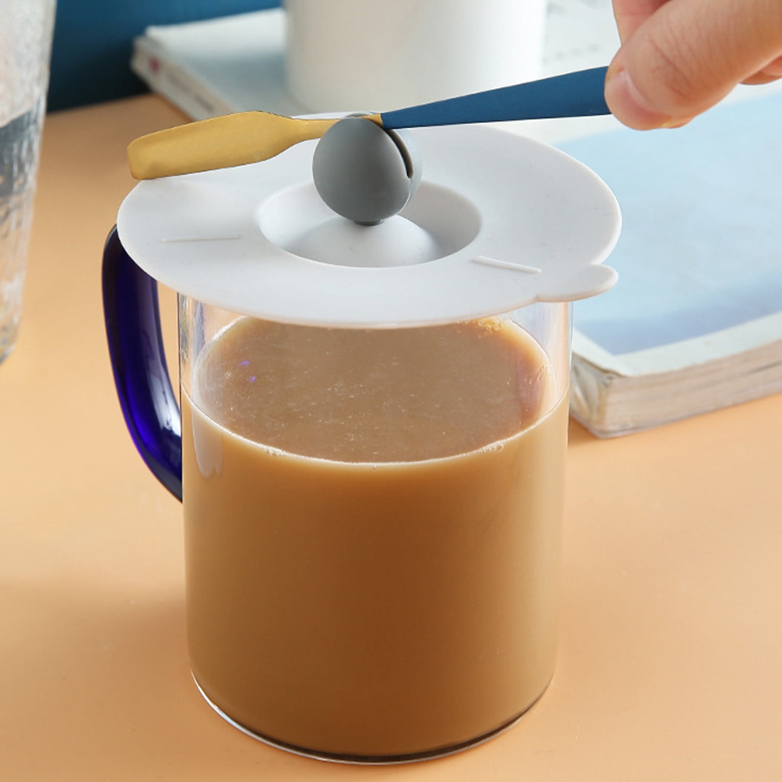 Snmubt Security Material Cup Lid Cover Universal For Ceramic Glass Mugs ...