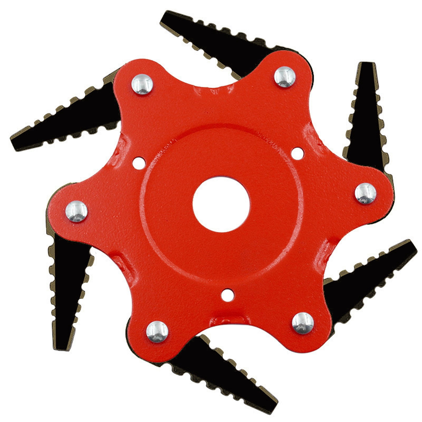 Snmubt Six-Leaf Serrated Blade Mower Head Mower Saw Blade Carbide Six ...