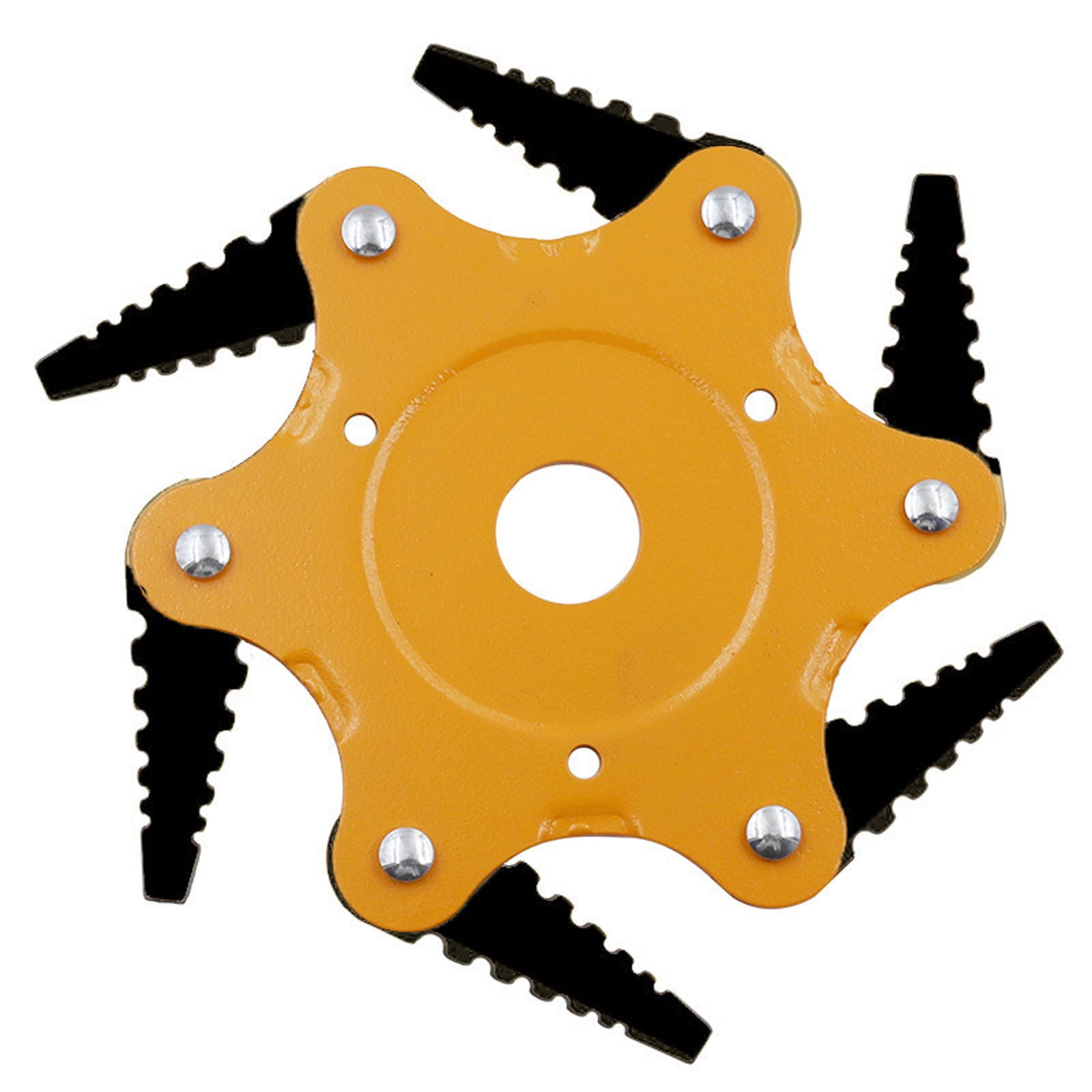 Snmubt Six-Leaf Serrated Blade Mower Head Mower Saw Blade Carbide Six ...